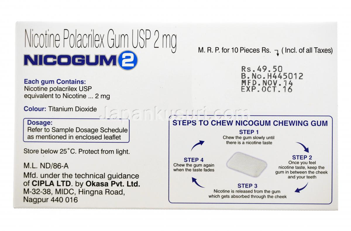 ニコチン代替療法用ガム 通販